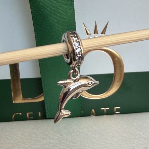 Pandora | Jewelry | Pandora Silver Dolphin With Czs Charm | Poshmark